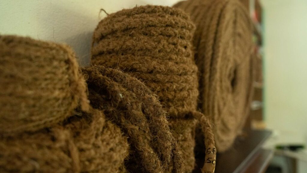 Cordages en fibre de coco Polynésie française | Plastic Odyssey